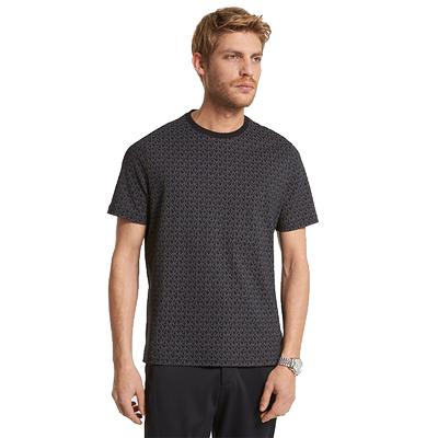 MK男士棉质老花短袖T恤