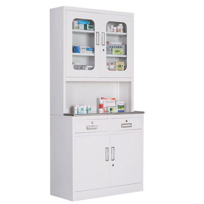 花城之都钢制口腔美容白色储物柜