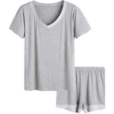 冰丝睡衣女套装夏日薄款莫代尔