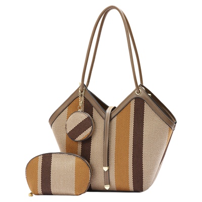 大容量时尚拼色潮流手提包