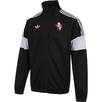 adidas阿迪达斯男子尤文图斯足球运动训练针织立领夹克外套KC7799