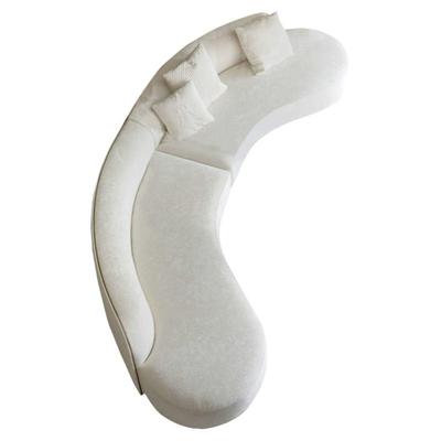 意式风轻奢羊羔绒设计师布艺沙发