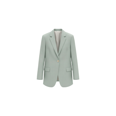 TieForHer 【心动offer】2026秋冬clean fit浅绿通勤西装马甲裤