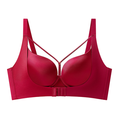 美胸带无痕内衣小胸加厚显大聚拢