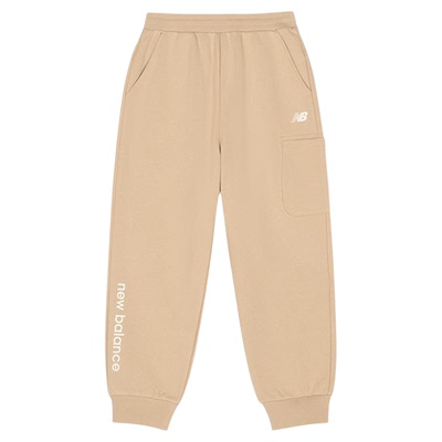 Newbalance nb官方童装 4-14岁秋季新品加绒针织长裤束脚卫裤