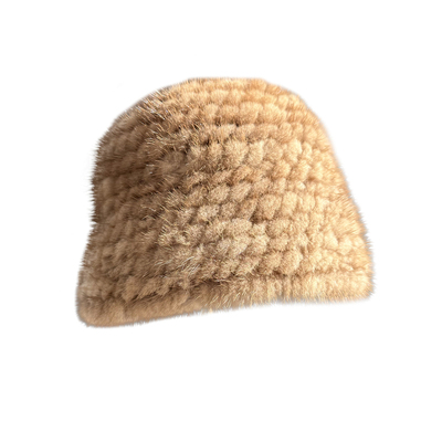 真水貂毛渔夫帽显脸小盆帽包头帽