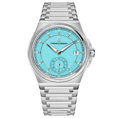 伯佳尼商务防水自动日历男表