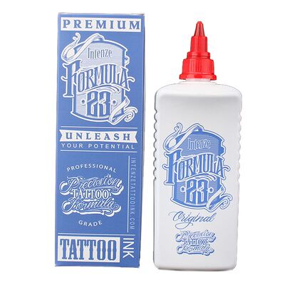 原装进口黑色银丹丝色料23号INTENZE 字母之王10oz 御龙纹身器材