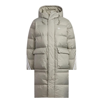 Adidas/阿迪达斯正品三叶草男女连帽保暖长款运动羽绒服KF3698