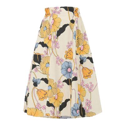 【24期免息】MARNI 2026春夏新品女士花卉印花半身裙