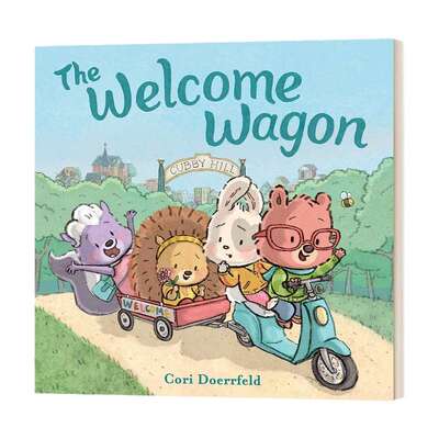 英文原版绘本 The Welcome Wagon A Cubby Hill Tale 欢迎号 小列车 精装 英文版 进口英语原版书籍儿童图书
