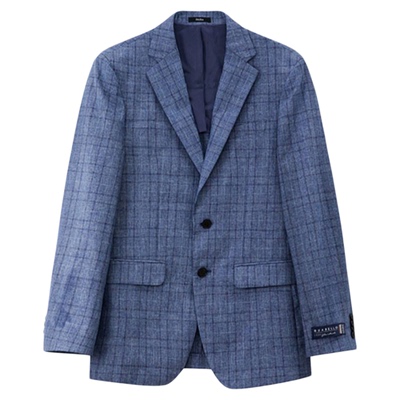 ZIOZIA夏季时尚商务男士青年修身舒适长袖正装西服ZSB02204H