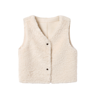 云上生活【牧羊人】叠穿V领冬户外运动轻量保暖马甲女马夹上衣