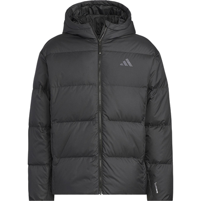 Adidas/阿迪达斯正品2025男士户外保暖连帽休闲轻便羽绒服KC2478