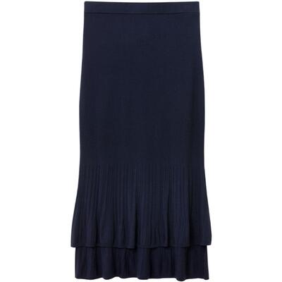 春夏针织鱼尾OVV半身裙