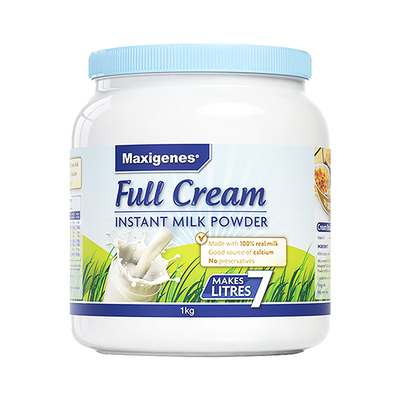 Maxigenes美可卓蓝胖子全脂奶粉全家营养脱脂奶粉蓝妹子1kg