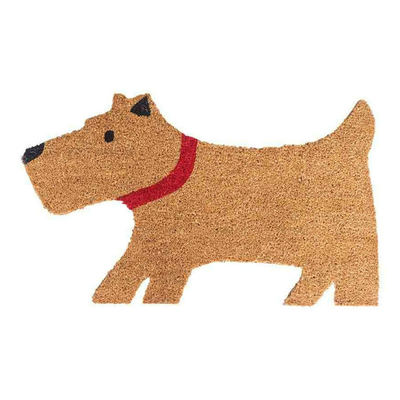 印度进口椰壳门垫可爱斯科蒂狗入户门进门口门厅蹭土除尘加厚门垫