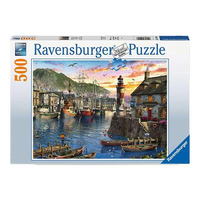 Ravensburger港口的日出500片拼图成人益智解压玩具