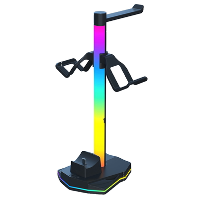 XBOX游戏手柄充电底座耳机收纳支架电竞USB拓展RGB氛围灯桌搭支架