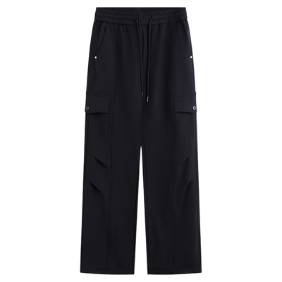 USHI悠时户外日式舒适简约日常通勤直筒裤男装冬季休闲裤