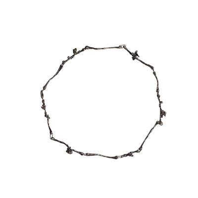 【zt zhuangtai狀態】EXCEPTION例外复古花手工抛光925银项链颈链