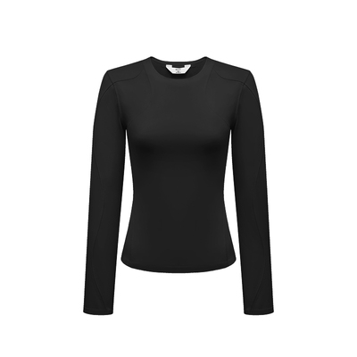 ECCO×NRL联名 26新款蝶影修身健身运动T恤圆领长袖女EN263T054F