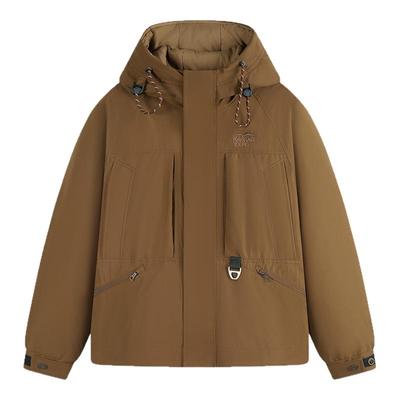 NAVIGARE意大利小帆船厚款连帽工装羽绒服男秋冬户外保暖宽松外套