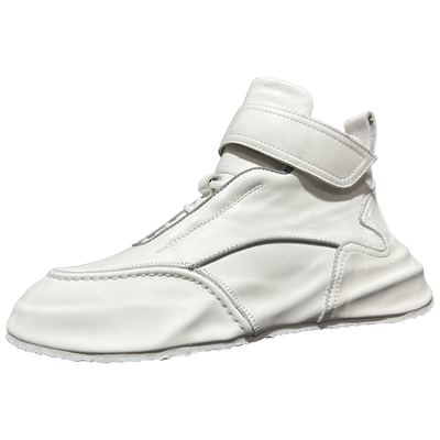 牛皮包裹4cm增高厚底真皮高帮鞋