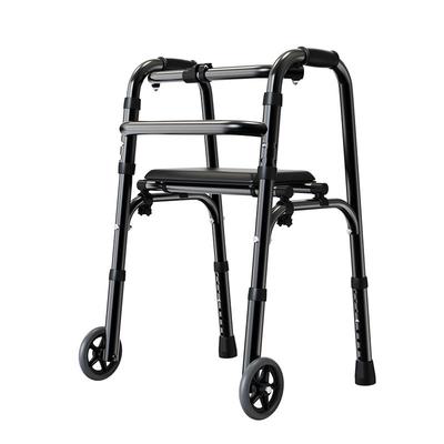 雅德老人走路助行器腿脚不便防摔倒代步车辅助站立助步器四脚拐杖