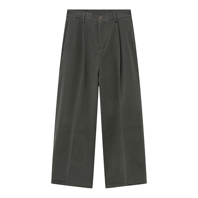 秋冬加厚保暖宽松直筒西裤男高级