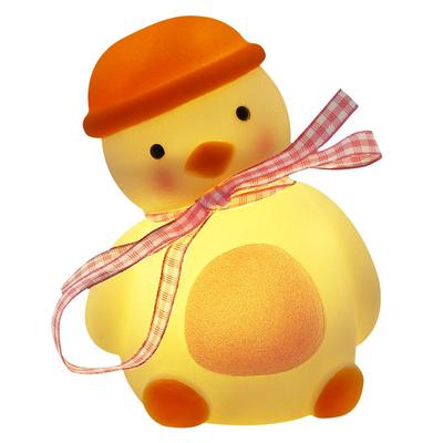 歪头鸭子小夜灯可爱少女卧室装饰氛围灯ins风房间桌面小鸭子摆件