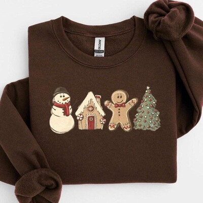 S 82392 Round Ne Sweatshirt Christmas Women 圆领卫衣