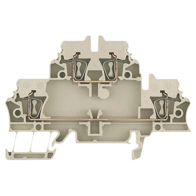 魏德米勒直通型弹片式双层端子