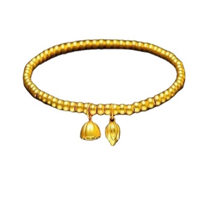 越南古法国潮风可调节仿黄金手链