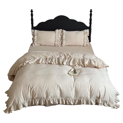 法式复古全棉贡缎磨毛四件套