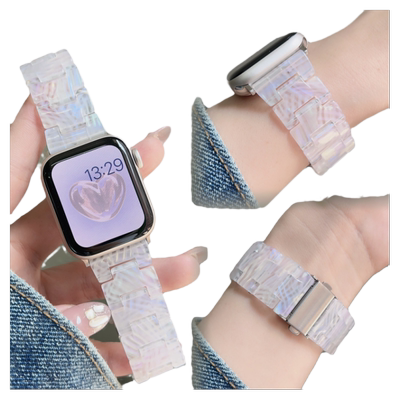 iwujiaoiWatch苹果树脂表带