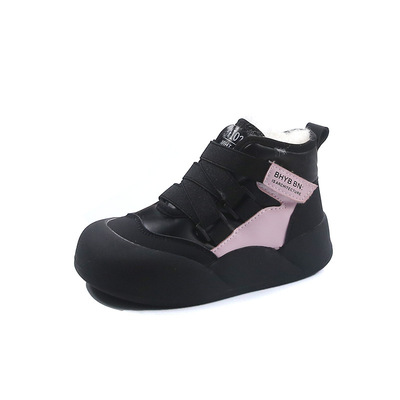 女童雪地靴冬季2025新款儿童大棉鞋加绒加厚棉靴皮毛一体保暖防寒