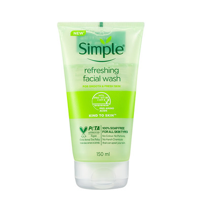 simple亲肤洗面奶保湿舒缓凝
