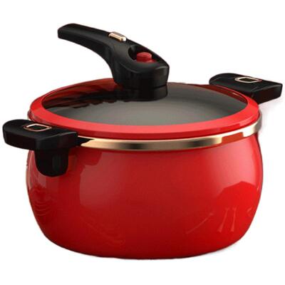 德国品质新款搪瓷不粘健康微压锅