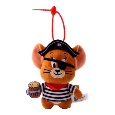 HUGKIS猫和老鼠万圣节骷髅装扮毛绒挂件杰瑞姜饼人公仔挂饰玩偶