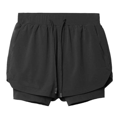 健身运动双层内衬三分速干短裤