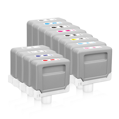 适用佳能Pro4000s墨盒PFI-1300墨水盒Pro-6000S彩色宽幅绘图仪6100s喷墨打印机墨粉盒2000 2100 4100 Pro6000