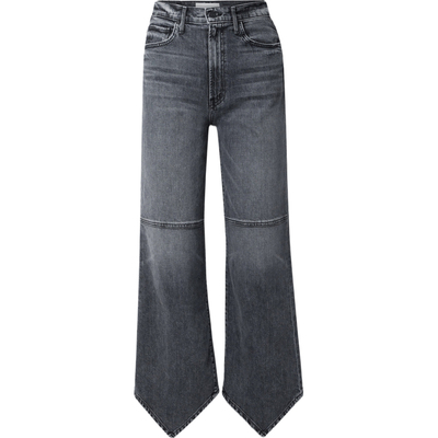 【折扣】Mother 女深灰色高腰直筒牛仔裤