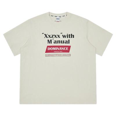 XXZXX潮牌印花短袖T恤男女同款