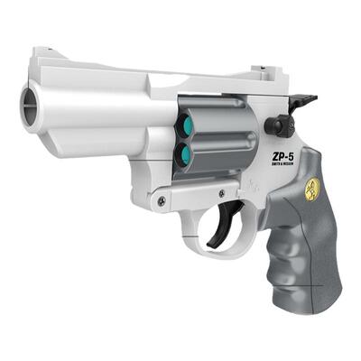 左轮软弹玩具枪机械连发357手枪抛壳ZP5男孩儿童玩具科教模型