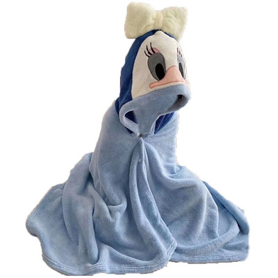 宝宝儿童浴巾斗篷秒吸水不掉毛