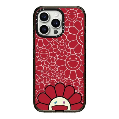 CASE联名红色探头太阳花适用17promax手机壳iPhone16pro苹果15plusMagSafe磁吸14p透明C家13潮流12村上隆11