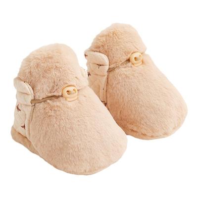 新生儿保暖软底鞋子毛毛鞋