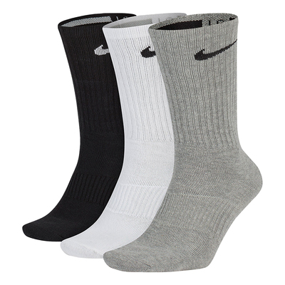 Nike/耐克正品男女舒适透气中筒训练运动袜（3双）SX4704-901