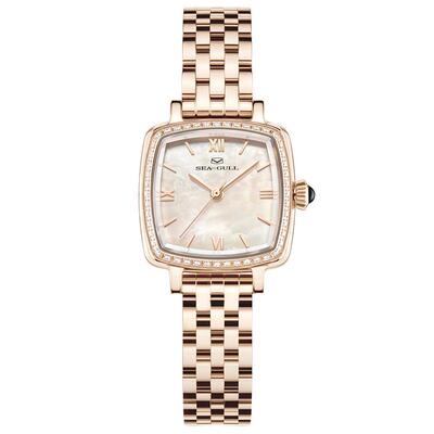 海鸥表女士手表小金砖机械表女款腕表小方表1082L送女生礼物